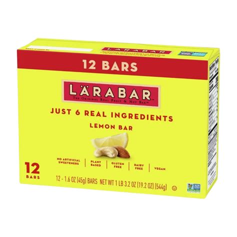 Larabar Lemon Bar 1 6 Oz Bars 12 Pk Lobo Worldwide Inc