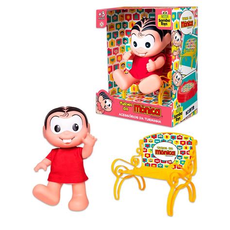 Mônica Boneca Banquinho Turma Da Mônica Infantil Submarino