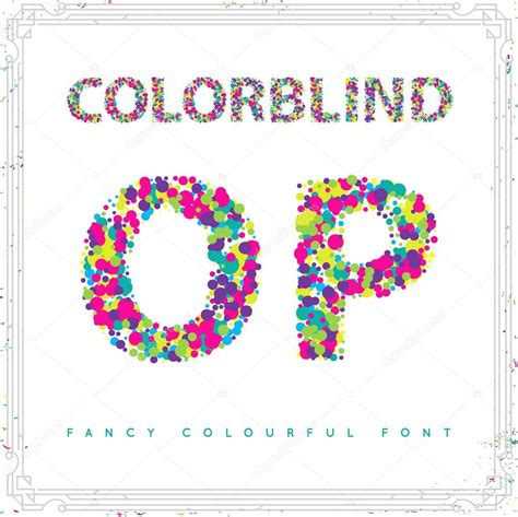 Colorblind Style Font Stock Vector By ©ckybe 109927034