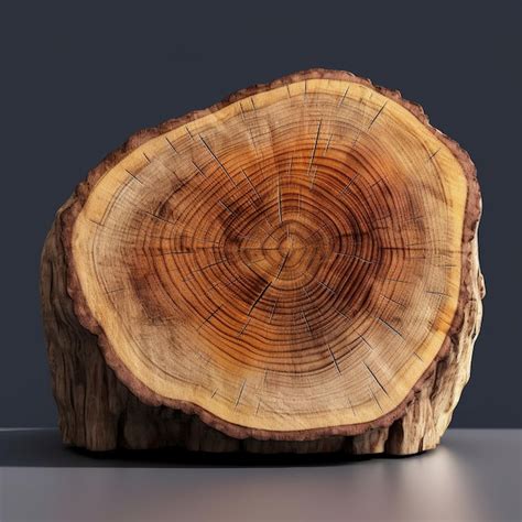 Premium Ai Image A Slice Of Tree Log