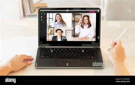 Web Chat Distance Learning Online Education Digital Class Happy