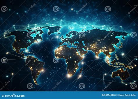 Networked Spheres An Abstract Representation Of Global Connectivity