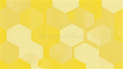 Yellow Honeycomb Pattern Creating Textured Geometric Background Stock Illustration