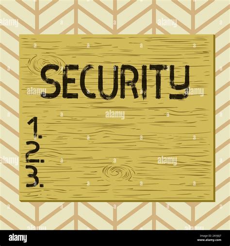 Writing Note Showing Security Business Concept For Measures Taken To Be Safe Quality Or State