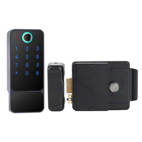 Fingerprint Doorlock Waterproof Outdoor Gate Tt Lock Passcode Ic Card