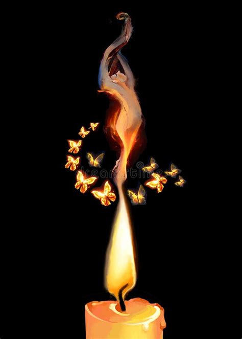 Dancing Flame Stock Illustration Illustration Of Luminous 272773147