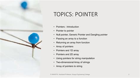 Pointers And Array Pointer And Stringpptx Programming Languages Computing