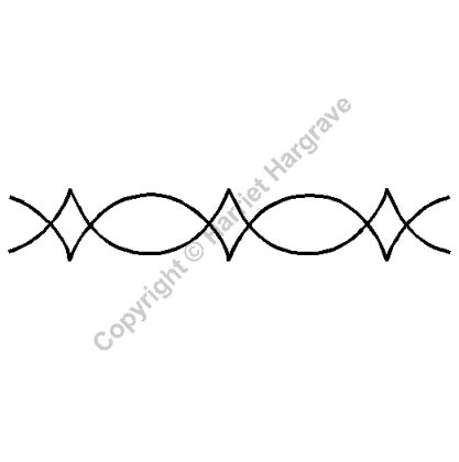 Slim Dart Border Stencil Quilting Creations