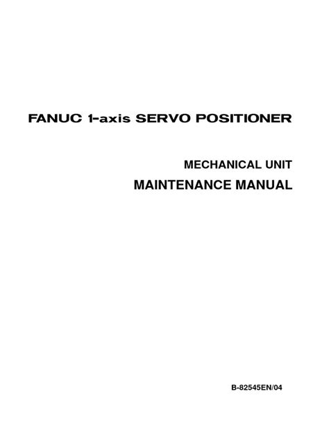 1 Axis Servo Possition Maintenance Manual Pdf