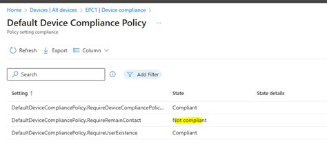 how to bring non compliant devices into compliant in intune