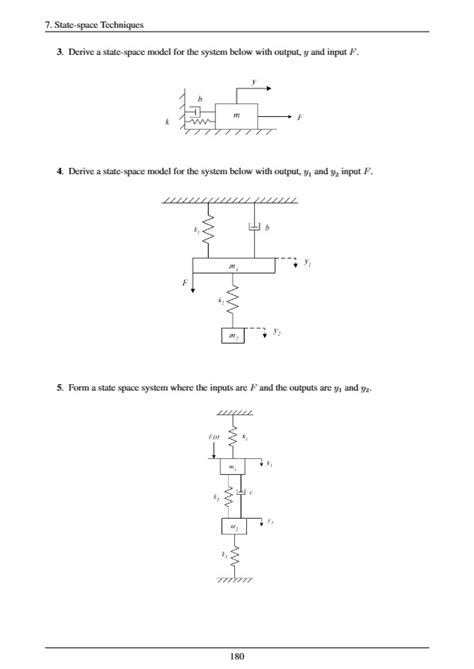 solved derive a state space model for the system below with