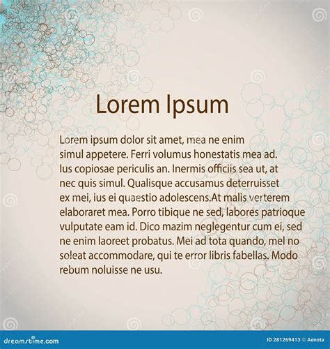 Business Template Bubble Molecular Structure Vector Illustration Stock Vector Illustration