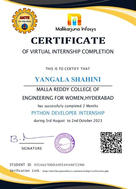 shahini reddy yangala on linkedin pythoncertified infosysinternship