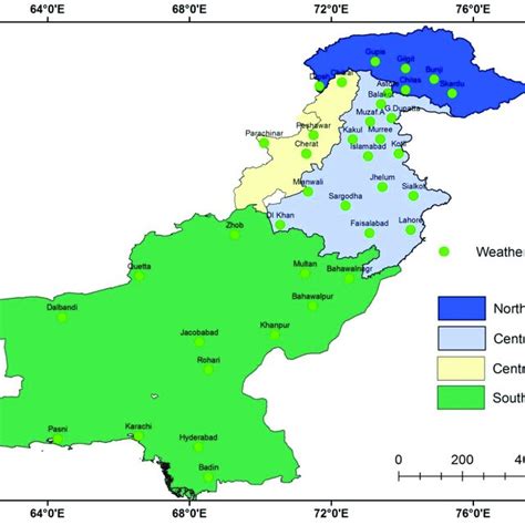 Network Of Climatic Stations Installed By Pakistan Meteorological