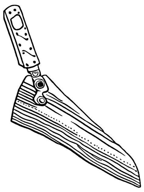 Machete Coloring Page Creative Fabrica