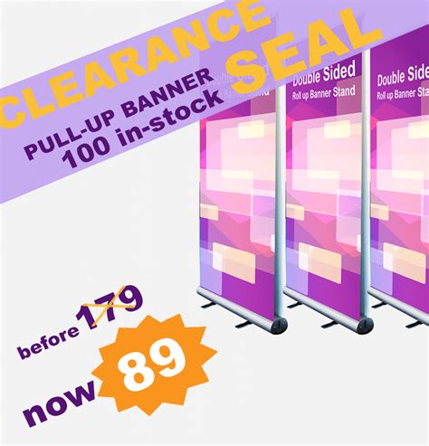 Double Sided Premium Pull Up Banner 85