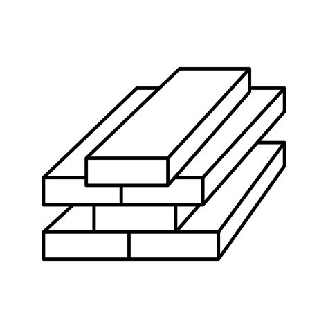 Lumber Timber Line Icon Vector Illustration 18997372 Vector Art At Vecteezy