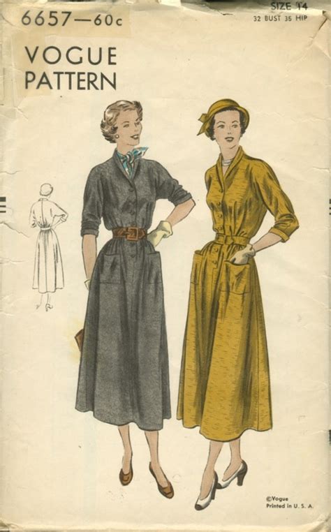 Vogue 6657 A Vintage Sewing Patterns Fandom