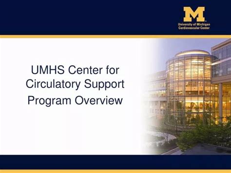 Ppt Umhs Center For Circulatory Support Program Overview Powerpoint