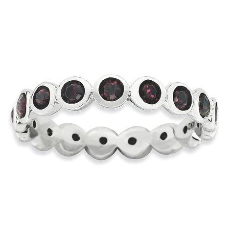 Stackable Expressions Sterling Silver January Crystal Ring