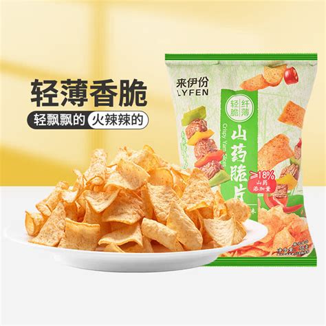 来伊份【详情领券69元任选12件】自选零食膨化猪肉脯卤味小吃等 山药脆片58g2袋【图片 价格 品牌 报价】 京东
