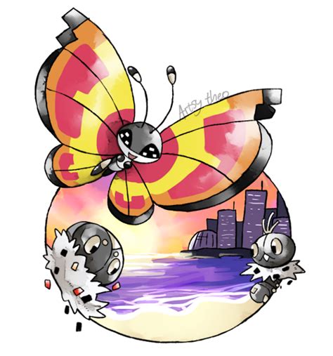 Vivillon Scatterbug Spewpa And Vivillon Pokemon Drawn By Artsy