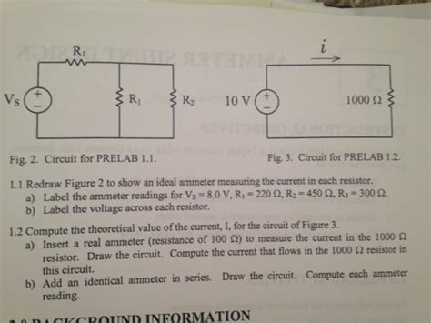 Solved Fig Circuit For PRELAB Fig Circuit For Chegg