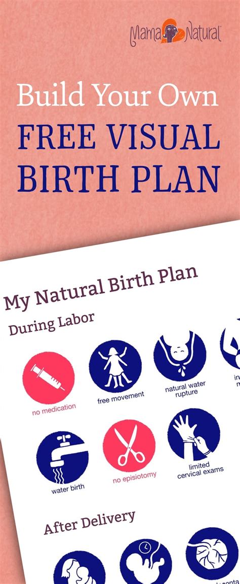 Free Visual Birth Plan Template Doctors And Nurses Love This
