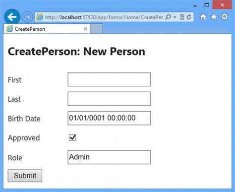 Использование метаданных модели ASP NET MVC 4