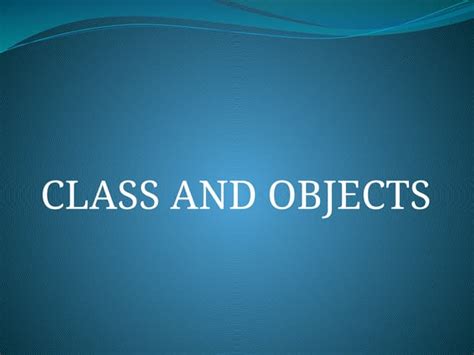 Basic Concepts Of Object Oriented Programming Ppt