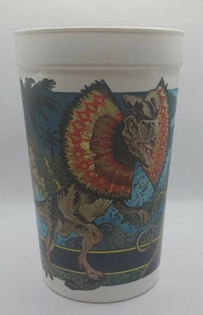 Jurassic Park Mcdonalds Dinosaur Collector Cup Jp3 Dilophosaur Coca
