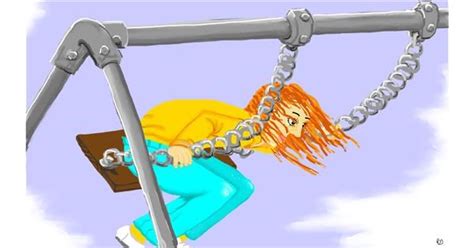 Drawing Of Swing By Flowerpot Drawize Gallery