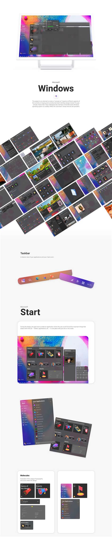 MICROSOFT WINDOWS UI CONCEPT On Behance