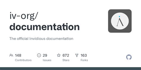 issues · iv org documentation · github