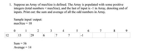 Solved 1 Suppose An Array Of Maxsize Is Defined The Array