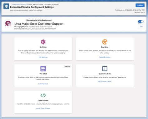 Configure A Messaging For Web Deployment