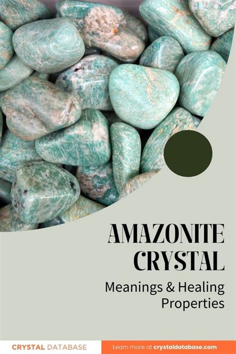 Amazonite Crystal: Meaning, Healing Properties & Uses | Amazonite, Crystals, Types of crystals