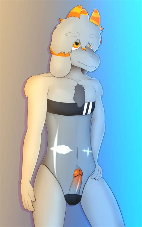 Rule Anthro Body Hair Bovid Caprine Chest Hair Clothing Floppy Ears Fur Genitals Glans Goat