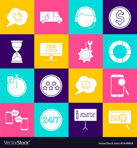 Set System Bug Concept Mobile Phone Diagnostics Vector Image
