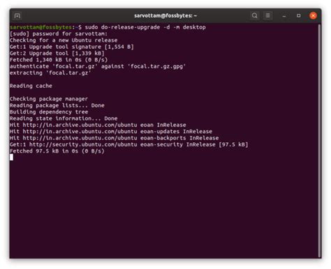 How To Upgrade Ubuntu From Command Line Terminal