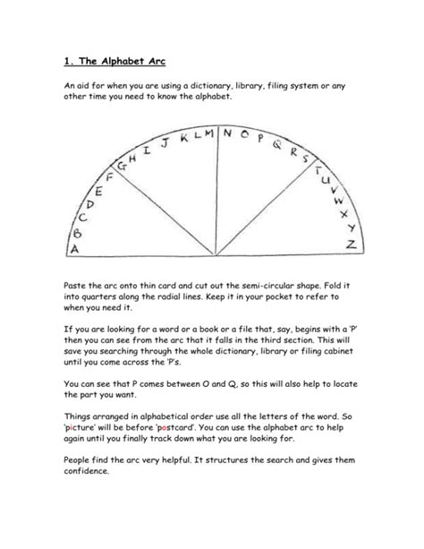 Alphabet Arc A Simple Guide To Alphabetical Order