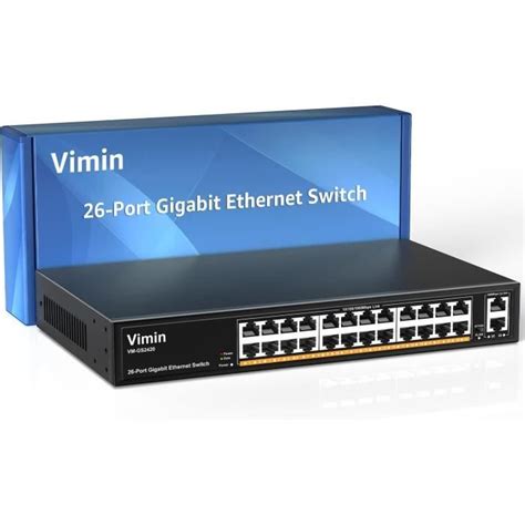 Switch Ethernet Gigabit 24 Ports Avec 2 Ports Montants De 1000 Mbps