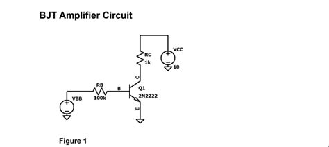 Solved Bjt Amplifier Circuit Figure 1figure 2figure 1 Above