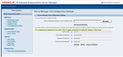 Applying Tls Configuration Setting For Server Manager Console And Agent