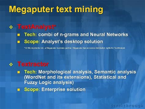 Text Mining Applications And Technologies Sergei Ananyan Megaputer
