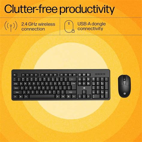 Km 200 Hp Wireless Keyboard Mouse Combo At ₹ 1800 Piece Logitech Keyboard And Mouse Combo In