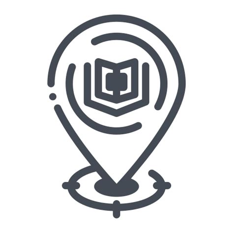 Library Reading Gps Location Icon Free Download