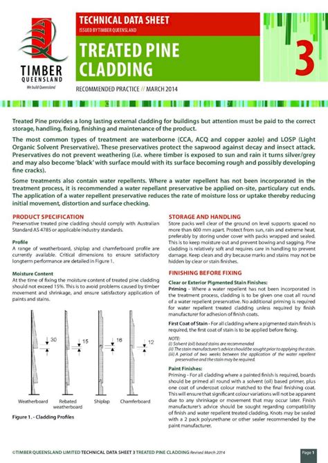 PDF TECHNICAL DATA SHEET ISSUED BY TIMBER QUEENSLAND Documents TQ 03 Treated 2017 5