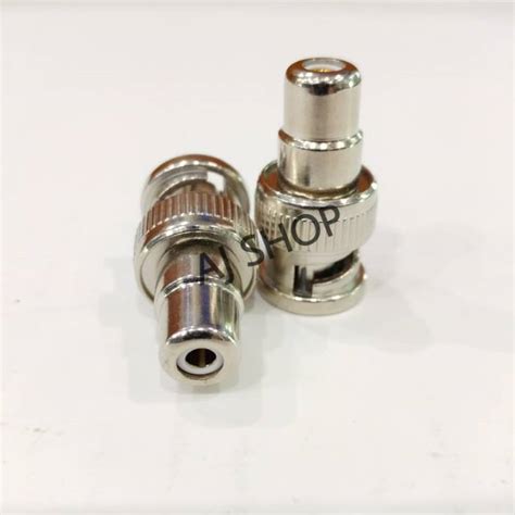 Konektor Sambungan Rca Ke Bnc Conector Converter Rca To Bnc Shopee Indonesia