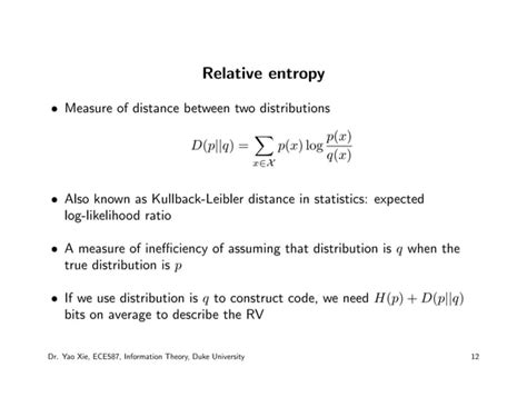Lecture 2 Entropy And Mutual Information Pdf Physics Science
